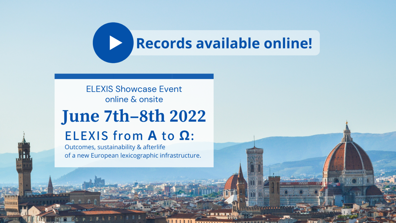 ELEXIS Showcase Event: Records accessible online! – ELEXIS